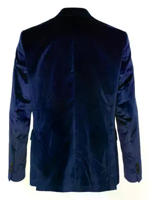 Paul Smith Single-breasted Velvet Blazer - Blue
