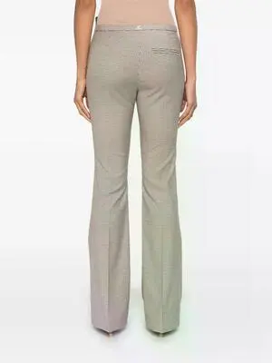 COURREGES Tailored Checkered Flared Trousers