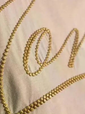 Moncler Embroidered Cursive Logo T-shirt