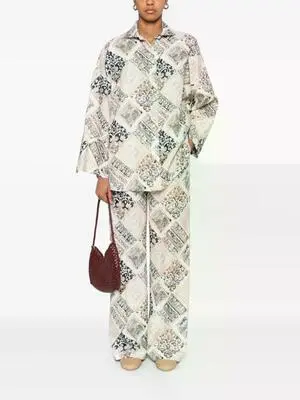 Eleventy Printed Linen Shirt