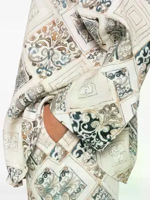 Eleventy Printed Linen Shirt