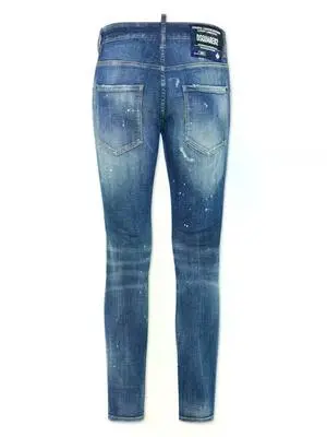 Dsquared2 Distressed Tapered-leg Denim Trousers