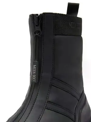 Moon Boot Luna Logo-print Zip-up Boots - Black