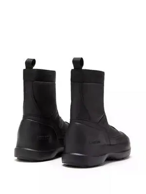 Moon Boot Luna Logo-print Zip-up Boots - Black