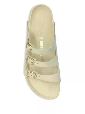 BIRKENSTOCK Florida Triple-buckle Slide Sandals - Neutrals