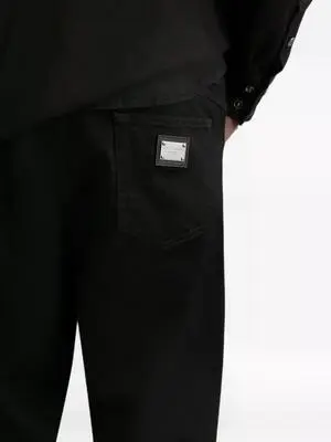 Dolce & Gabbana Logo-plaque Slim-fit Jeans