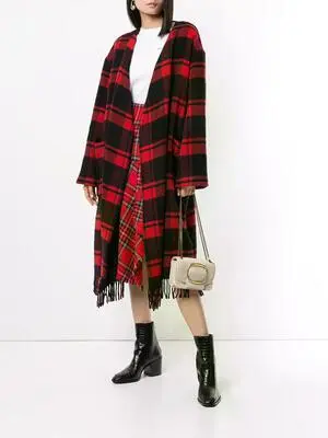 MACGRAW Checked Alpaca Wool Coat