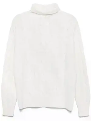 Lorena Antoniazzi Cable Knit Turtleneck Sweater - Neutrals