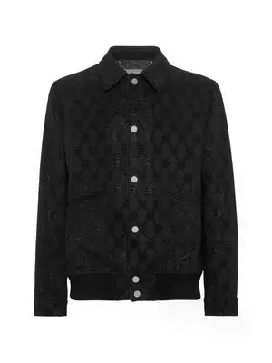 Philipp Plein Monogram Bomber Jacket - Black