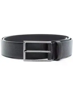 BOSS Buckle-fastening Leather Belt - Black