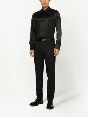 Dolce & Gabbana Martini-fit Button-down Satin Shirt