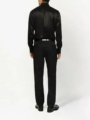Dolce & Gabbana Martini-fit Button-down Satin Shirt