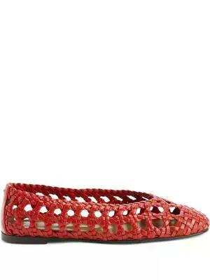 GIUSEPPE ZANOTTI Georgia Cage Ballet Flats - Red