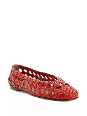 GIUSEPPE ZANOTTI Georgia Cage Ballet Flats - Red