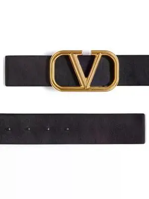 Valentino Garavani Vlogo Signature Belt - Black