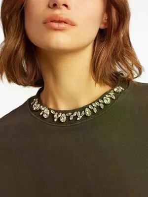 GOLDEN GOOSE Embellished Cotton Sweatshirt