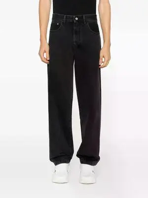 Gcds Graffiti Print Wide-leg Jeans
