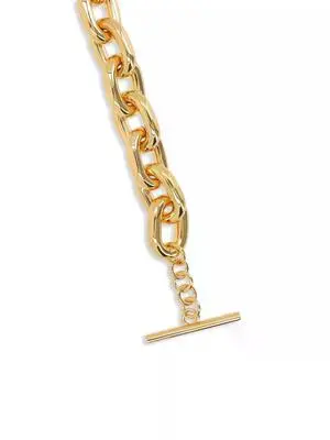 Rabanne Tone And Crystal Embellished Link Choker Necklace