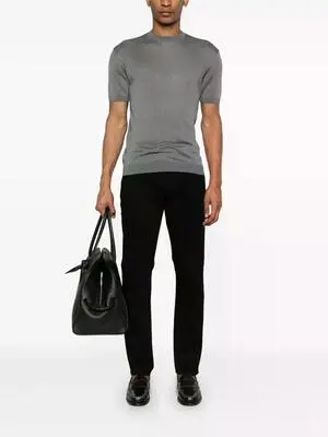 Emporio Armani Skinny Fit Trousers - Black