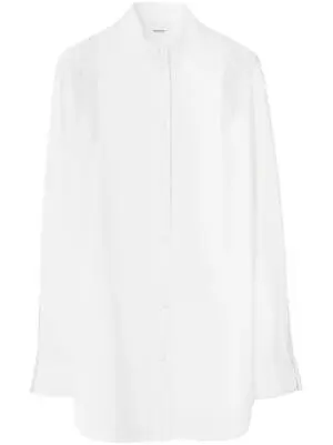 Burberry Lace-trimmed Cotton Shirt