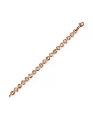 PRAGNELL 18kt Rose Gold Rockchain Diamond Bracelet