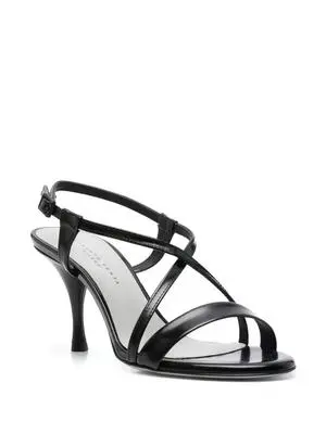 Roberto Festa Susan Mid Heel Sandals - Black