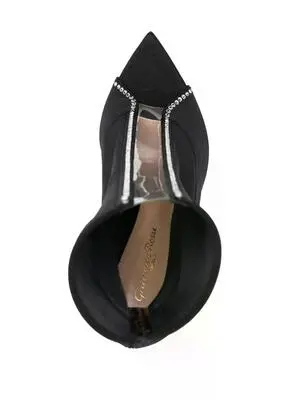 GIANVITO ROSSI Crystal Embellished Satin Boots