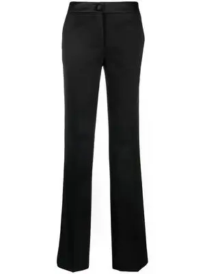 MAISON MARGIELA Four-stitch Tailored Tuxedo Trousers - Black