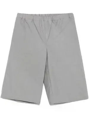 RIER Waxed Poplin Shorts - Grey