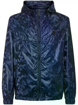 Philipp Plein Camouflage-print Hooded Windbreaker