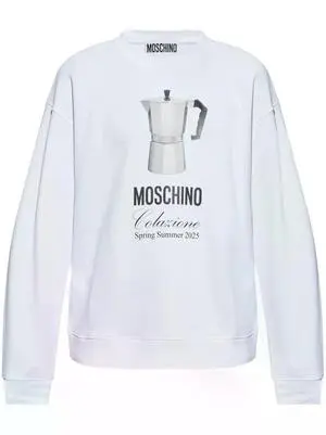 Moschino Printed Sweatshirt - White
