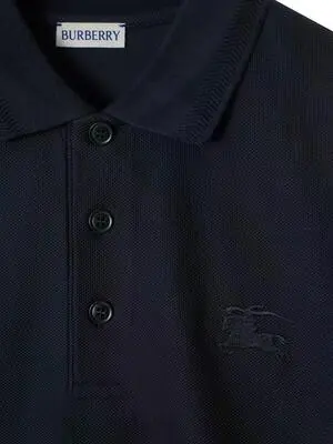Burberry Slim Fit Knight Motif Polo Shirt - Blue