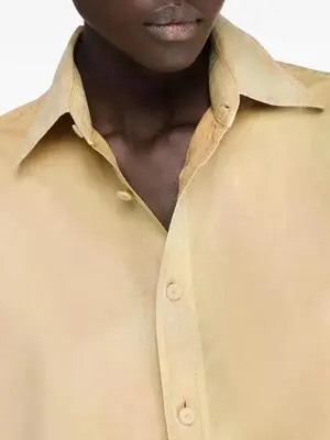JW Anderson Cropped Shirt With Box Pleat Detail