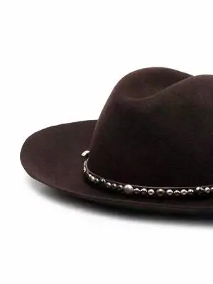 GOLDEN GOOSE Studded Strap Hat
