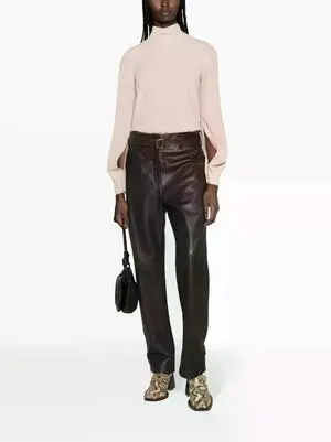 N°21 Puff-sleeved Crepe Blouse
