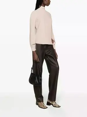 N°21 Puff-sleeved Crepe Blouse