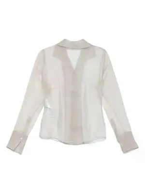 Remain Birger Christensen Organza Shirt With Cutaway Collar
