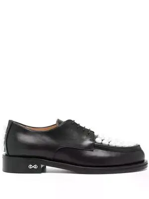 Mach & Mach Sirene Loafers With Faux-pearl Detailing - Black