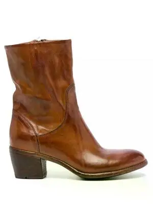 MADISON MAISON Ankle-length Side-zip Boots - Brown