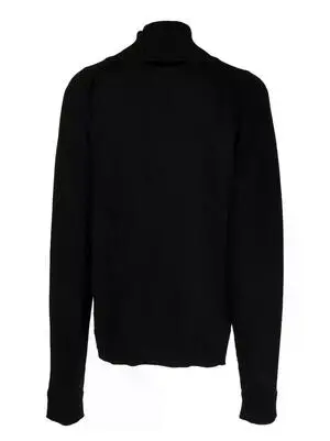 JUUN.J High-neck Knitted Top - Black
