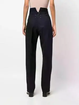 MAISON MARGIELA Tailored Wool Trousers With Signature Stitching