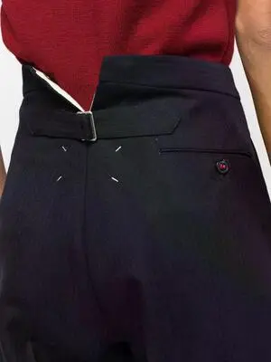 MAISON MARGIELA Tailored Wool Trousers With Signature Stitching