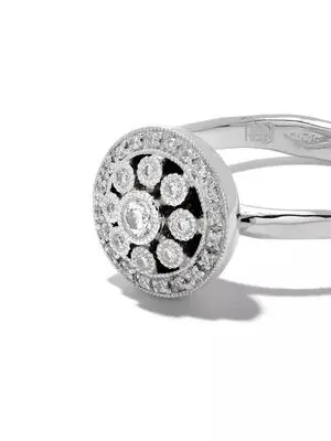 WOUTERS & HENDRIX 18kt White Gold Diamond Rosetta Ring