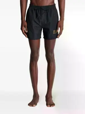 Balmain Logo-embroidered Swim Shorts