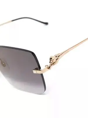 Cartier Gradient Lens Square Frame Sunglasses