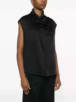 TOTEME Sleeveless Funnel-neck Blouse