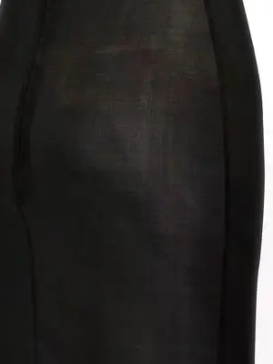 Magda Butrym Rear Zip Strapless Midi Dress