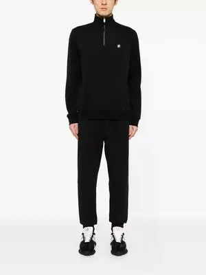 BOSS Logo-appliqué Track Pants - Black
