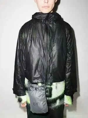 Y3 Hooded Midi Raincoat