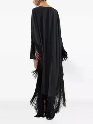 TALLER MARMO 1970 Dress With Fringe Detailing - Black